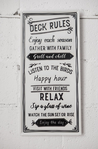 Mtl. Deck Rules Sign | Jetty’s