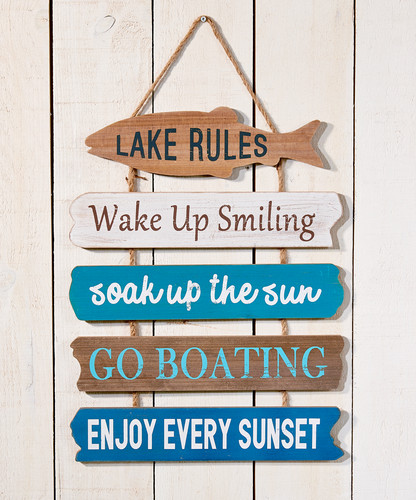 Lake Rules Chain Sign | Jetty’s