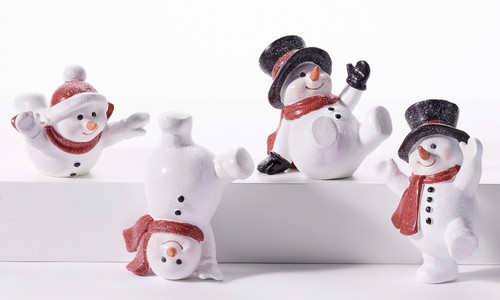 Tumbling Snowman Figurine | Jetty’s