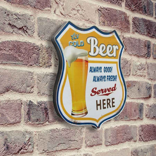 Ice Cold Beer Served Here Bar Sign | Jetty’s