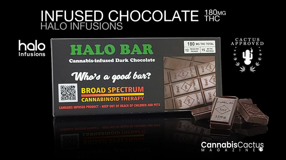 Infused Chocolate Halo Bar by Canna Confections