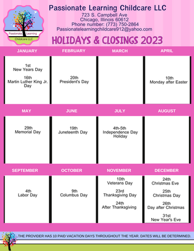 Custom Closing Schedule | DTS