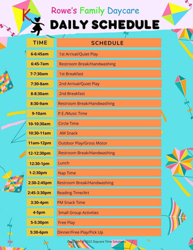 Custom Daily Activity Schedule | DTS