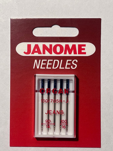 JANOME Sewing Machine JEANS NEEDLES - SIZES 90/14, 100/16 ( | Justsew ...