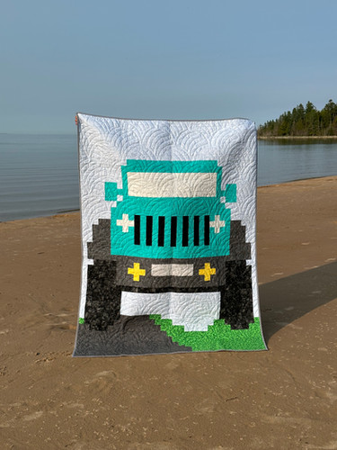 Duck, Duck, Beep- Jeep Off-road 4x4 Pixelated Quilt Pattern (Instant ...