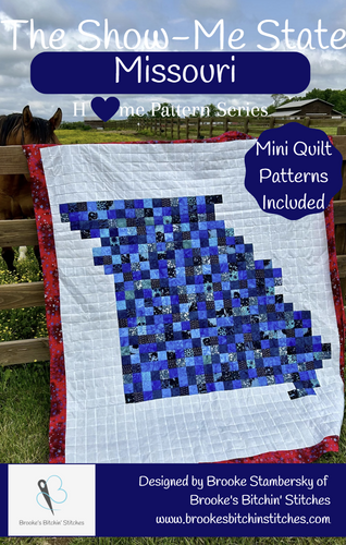 The Show-Me State - Missouri Pixelated Quilt Pattern (Digital Download) | Bitchin Stitches