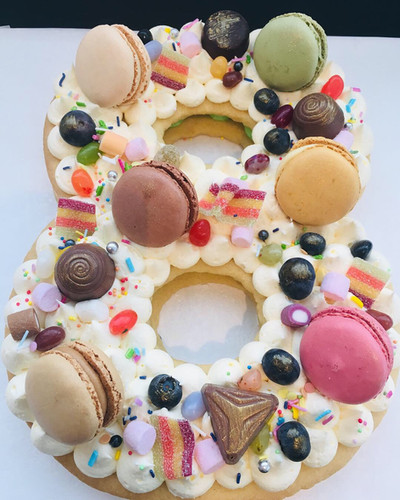 Cream Tart - Single Number cake | BarbaraCakes