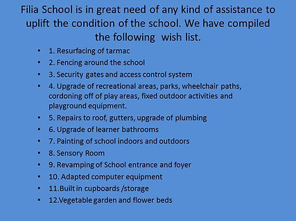 Support Us | FILIA SCHOOL