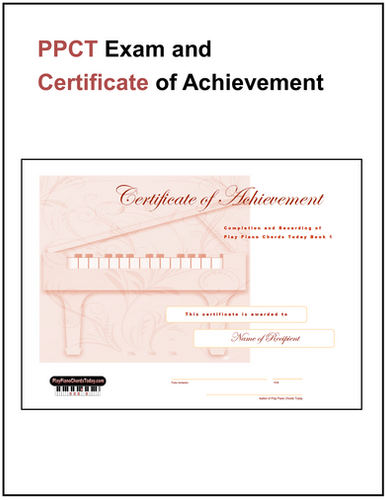 Exam and Certificate of Achievement for Book 1 | PPCT NEW