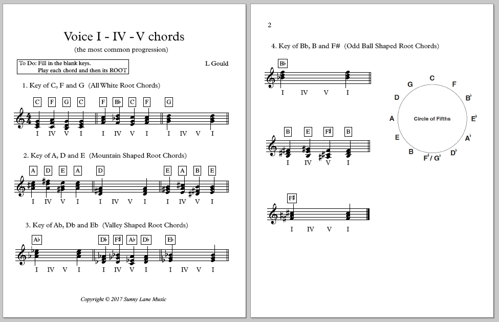I IV V Worksheet | PPCT NEW