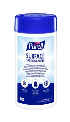 PURELL® Surface Desinfiserende Våtservietter 100 telle beholder | Krisko AS