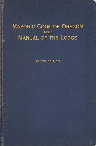 MASONIC CODE OF OREGON and MANUAL OF THE LODGE | website