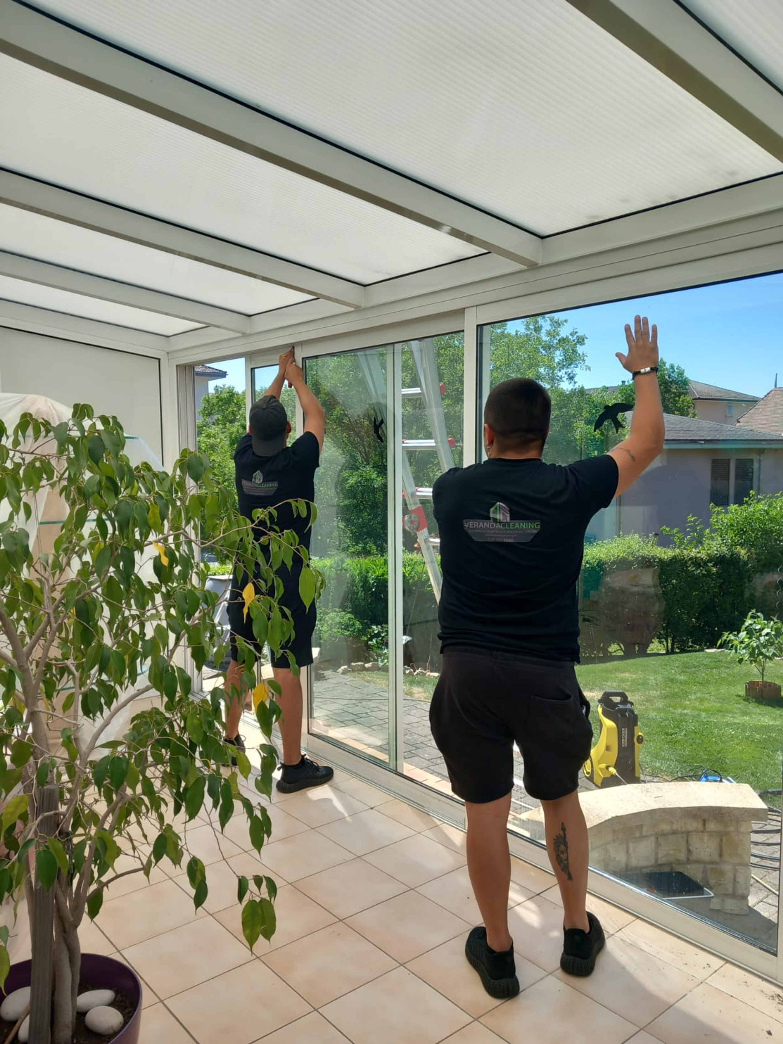 Travail effectue image | Véranda Cleaning