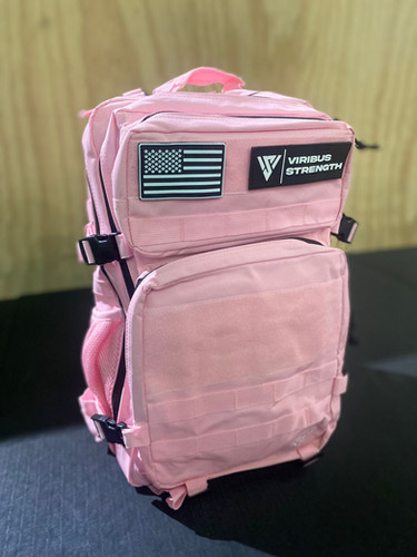 45L 'VALOR' Pink Gym Backpack | Viribus Strength