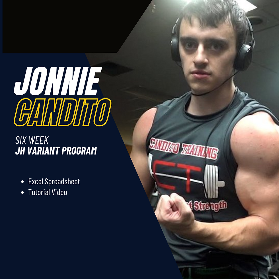 Johnny Hazell Powerlifting Programs | Johnny Hazell