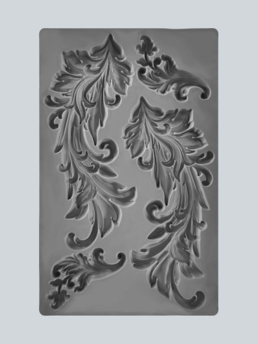 Silicone Mould - Leaf Scrolls | Belle Maison