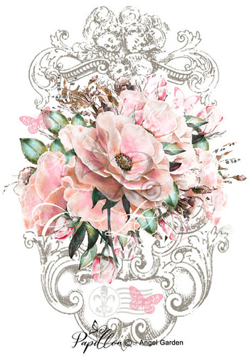Angel Garden - Rub-on Image Transfer | Belle Maison