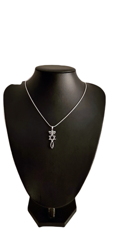 Medalla en plata con el símbolo "Mesiánico" | HebreaShop