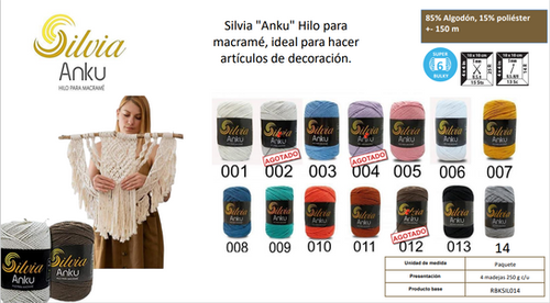 ANKU hilo macrame | Mercería De Anda