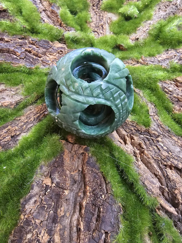 Jade Chinese Puzzle Sphere | Rockcollage