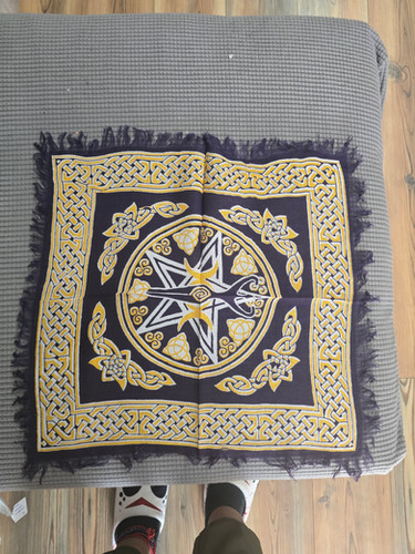 Printed Altar Cloth Goddess Pentagon | Rockcollage