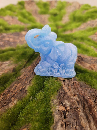 Feng Shui Blue Good Luck Elephant | Rockcollage