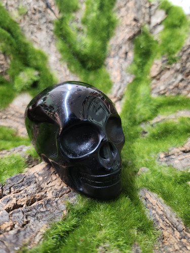Black Obsidian Skull | Rockcollage