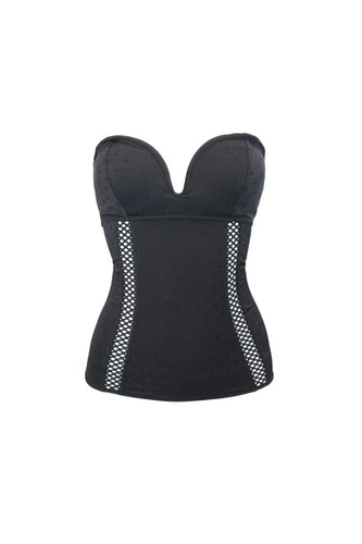 Louis Vuitton Monogram Print Bustier Black Corset | Tokyo Roses Vintage