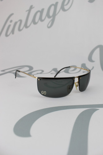 Gucci Black Rhinestone GG Logo Lens Glasses | Tokyo Roses Vintage
