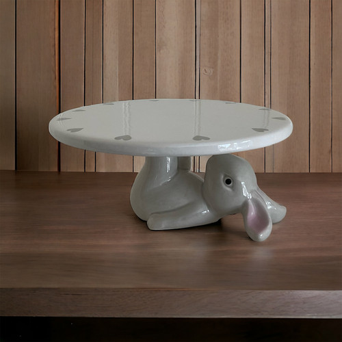 Easter Bunny Cake Stand - Ceramic | The Sandy Gift Shop