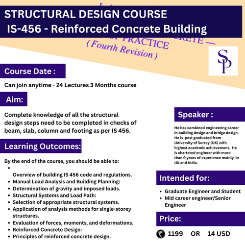Structure Design Online Course - Reinforced Concrete Building IS 456 | Structure Pedia
