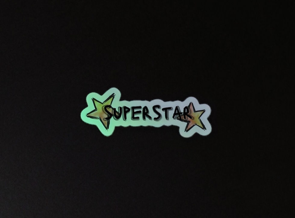 "superstar" Holographic stickers | TommyPapi
