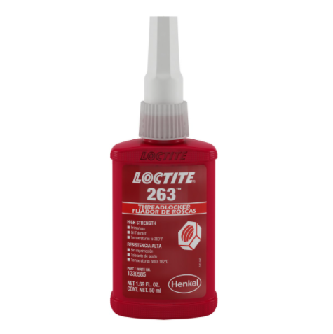LOCTITE 263 PERMANENT THREADLOCKER 50 ML | Adhere Distributors