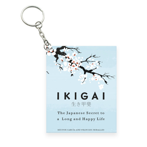 Ikigai | Book Keychain with Motivational Quote | Insway Pixels