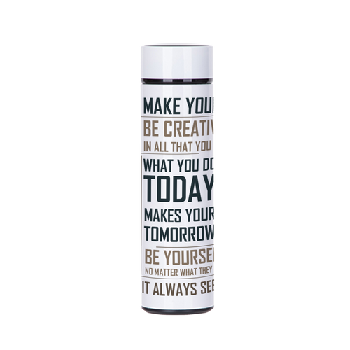 Motivational Quotes Classic LED Temperature Bottle | Insway Pixels