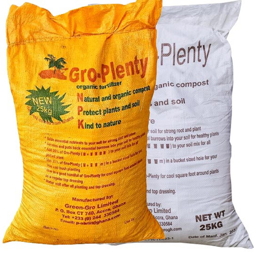 Gro-plenty Organic Fertilizer - 25kg | Boost Plant Growth & Yield