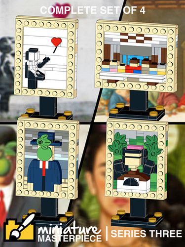 Complete Series 3, Miniature Masterpieces LEGO® Sets, by Little Big Art