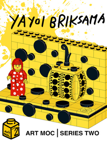 Yayoi Kusama Art MOC LEGO® Set, by Little Big Art