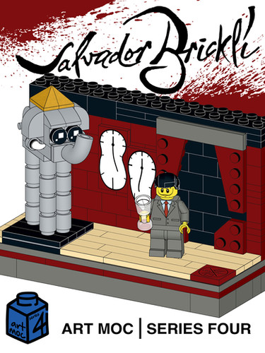 Salvador Dali Surrealism Art LEGO® MOC Set, by Little Big Art