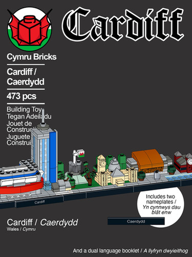 Cardiff Skyline LEGO® Set, by Cymru Bricks
