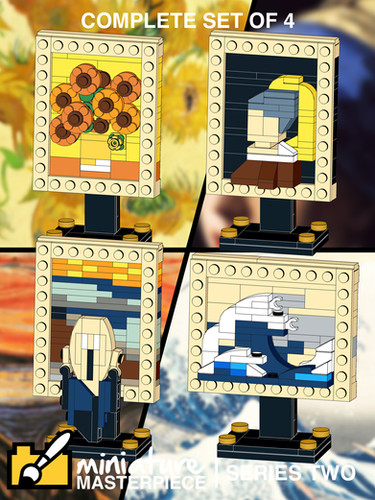 Complete Series 2, Miniature Masterpieces LEGO® Art Sets, by Little Big Art