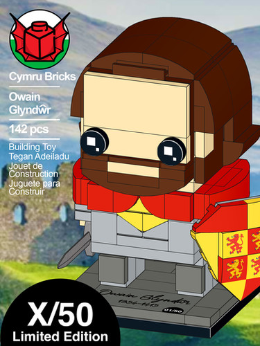 Owain Glyndwr (Limited Edition) Welsh LEGO® Set, by Cymru Bricks