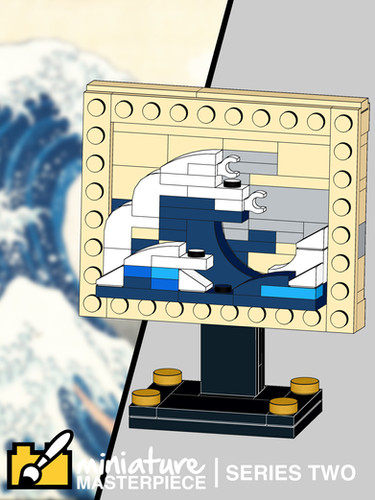 Hokusai The Great Wave Miniature Masterpiece LEGO® Art Set, by Little ...