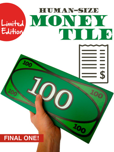 Giant Upscale Human-Size LEGO® Money Dollar Tile, Original Artwork by ...