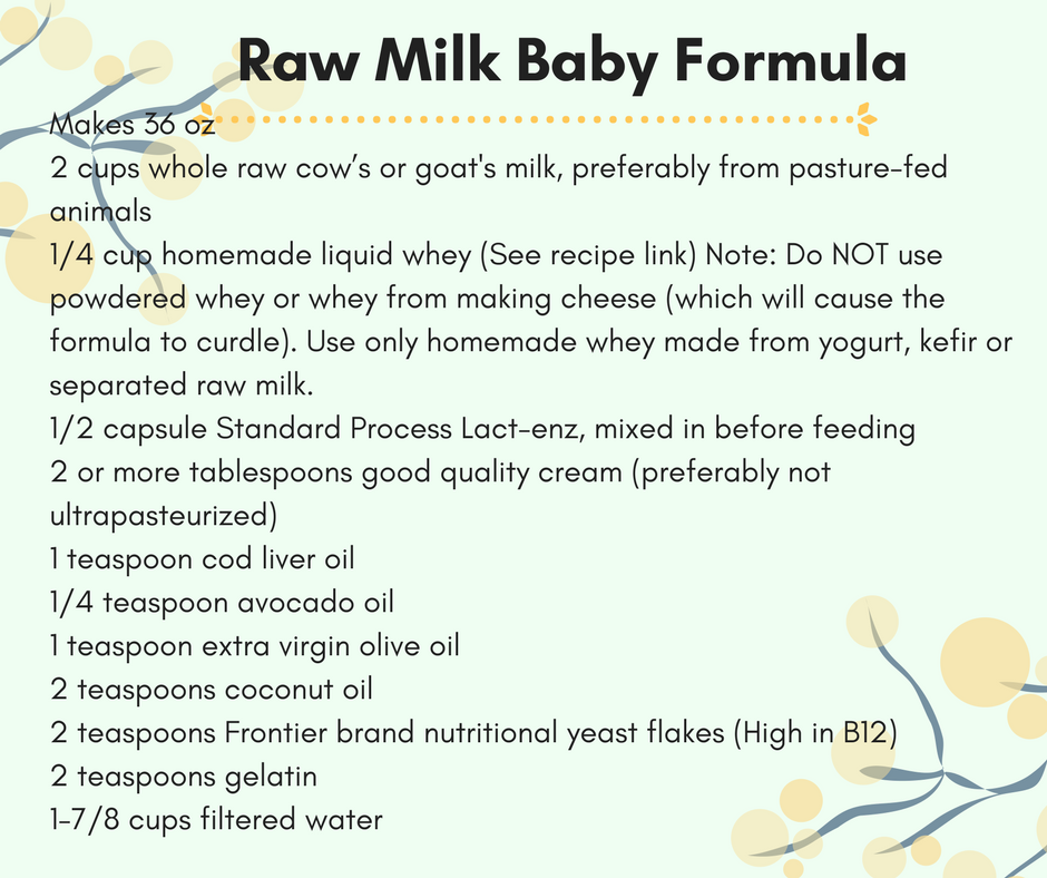 Homemade Baby Formulas