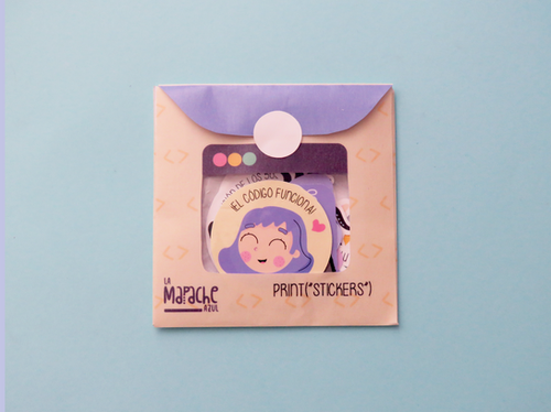Set de Stickers CodeGirl | La Mapache Azul