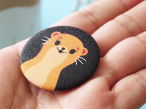 Chapitas Nutrias Love | La Mapache Azul