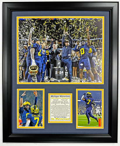University of Michigan | 2023 CFP Champions | 18x22 Podium | Legends ...