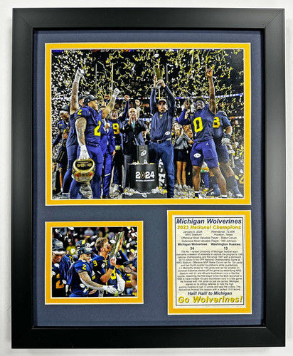 University of Michigan | 2023 CFP National Champions | 12x15 Podium ...