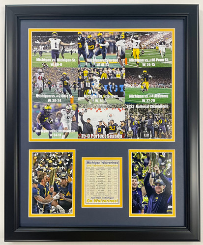 University of Michigan | 2023 CFP Champions | 18x22 Perfect Season ...